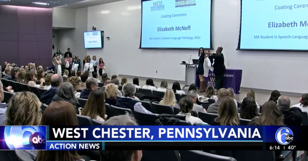 6abc Action News Features White Coat Ceremony for Speech-Language Pathology Graduate Students ...