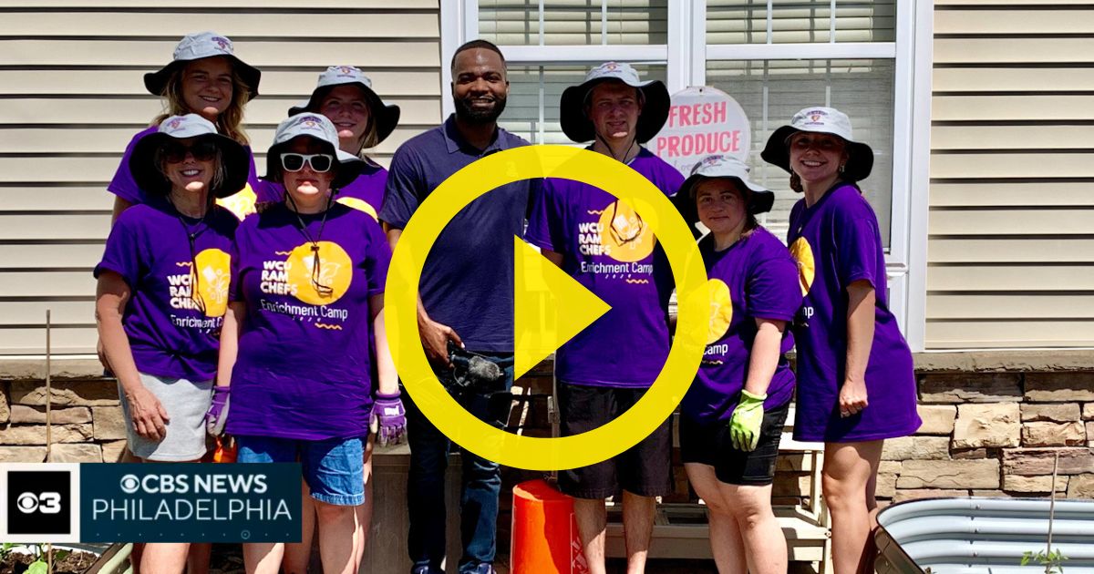 CBS3 Philadelphia features Ram Chefs in the Garden - WCU of PA